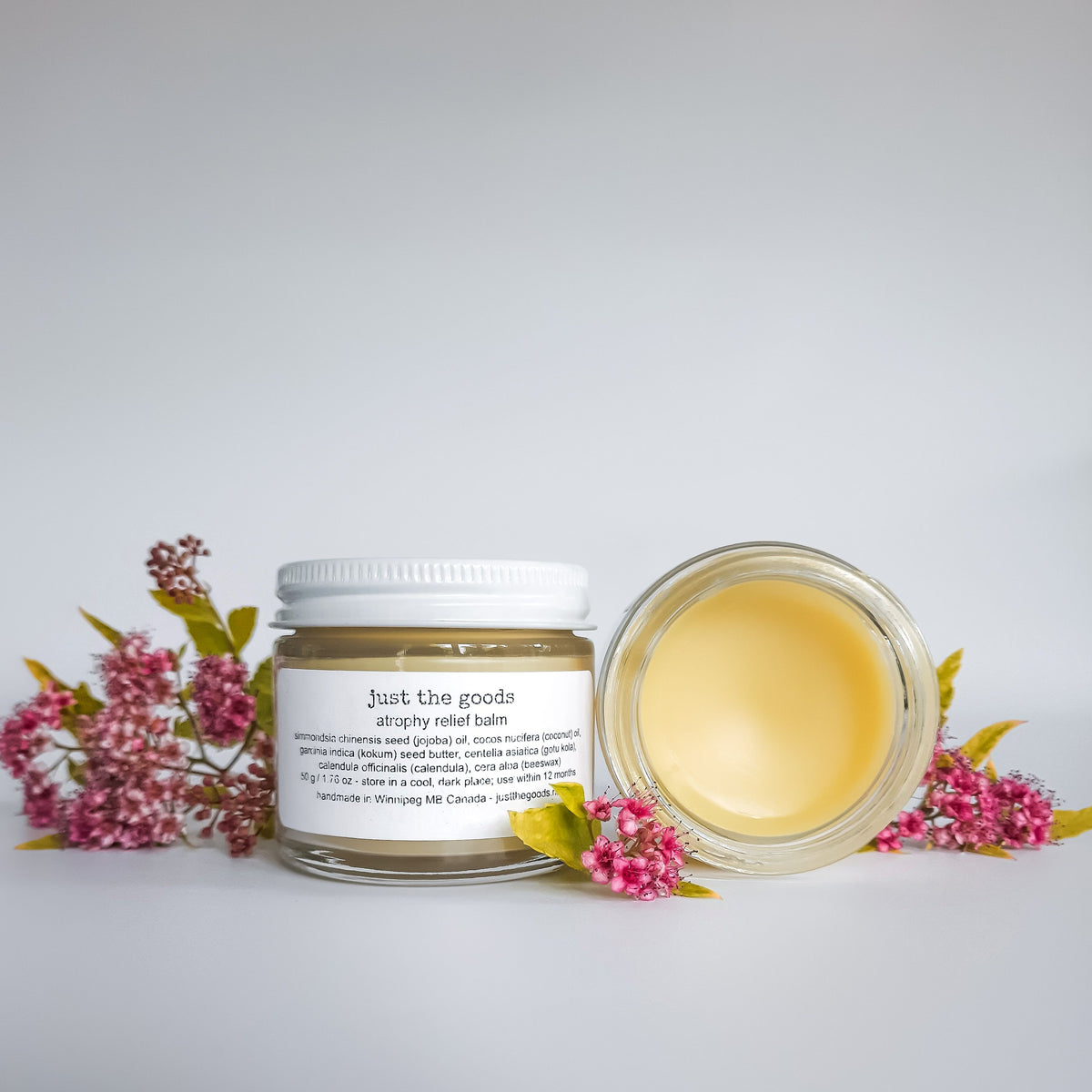 Just the Goods atrophy relief balm (made with beeswax) – justthegoods