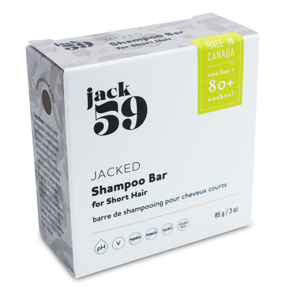 Jack59 "Jacked" 4-in-1 Shampoo/Conditioner for Short Hair + Body Wash ...
